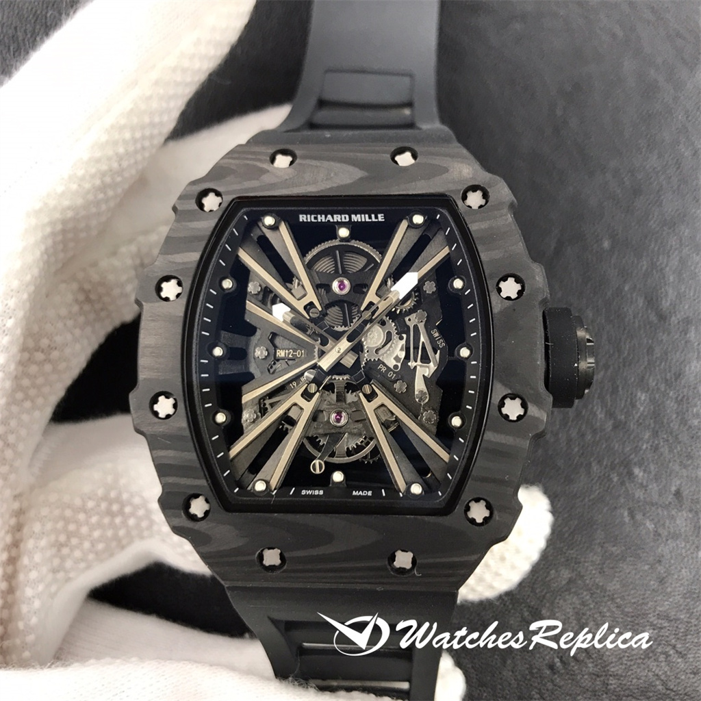 Richard Mille Rm12-01 Carbon Fiber Version Watch – Replique Montre Pas ...