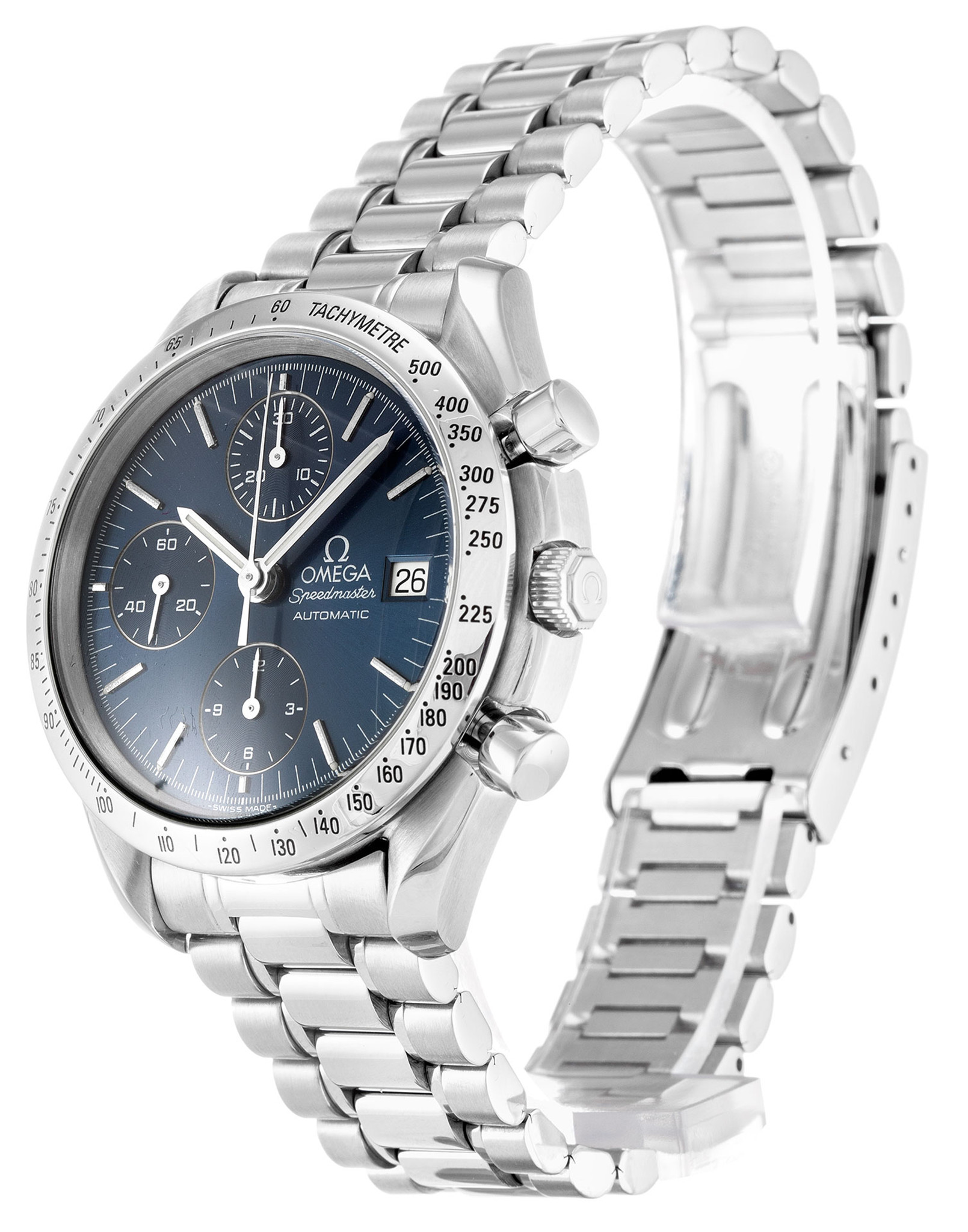 Omega Speedmaster Date Cadran noir Stick Markers 3811.80.03 38MM ...