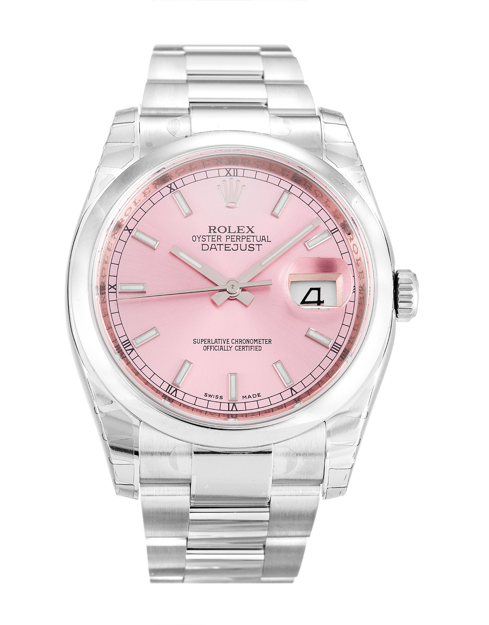 Réplique des marqueurs de bâton de numérotation rose Rolex 116200 36MM ...
